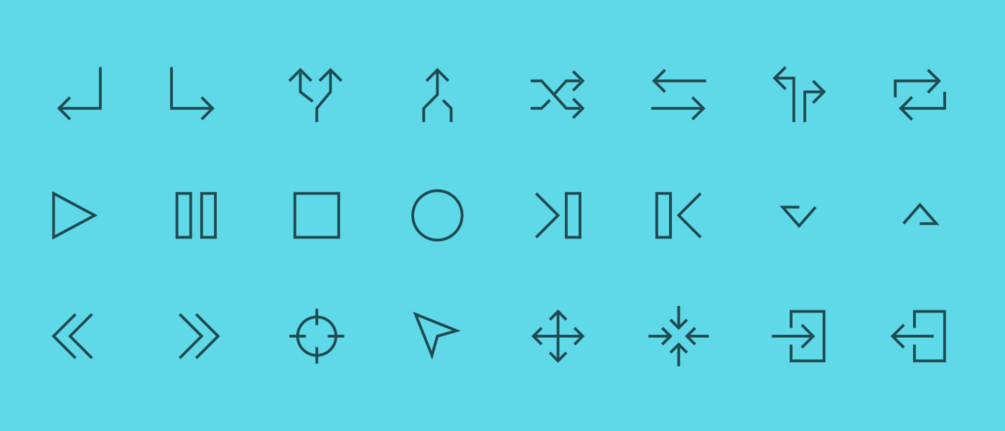 Upstroke Navigation Icons