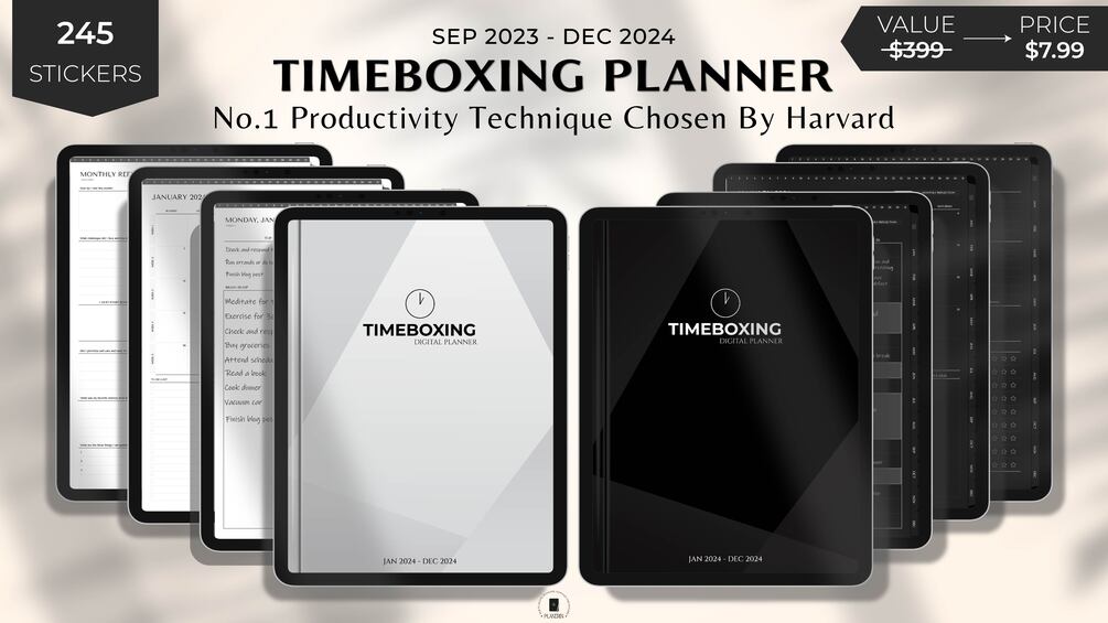 Timebox Planner - September 2023 To December 2024