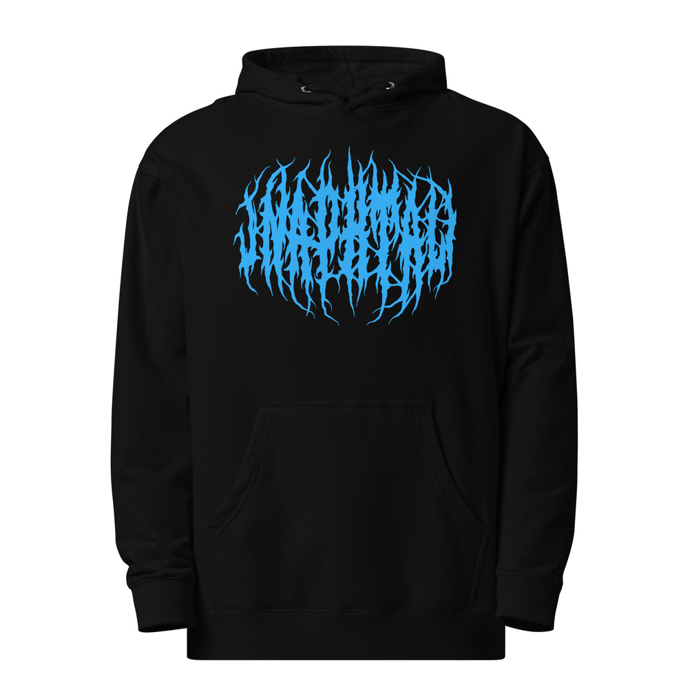 Blue Metal Logo Hoodie