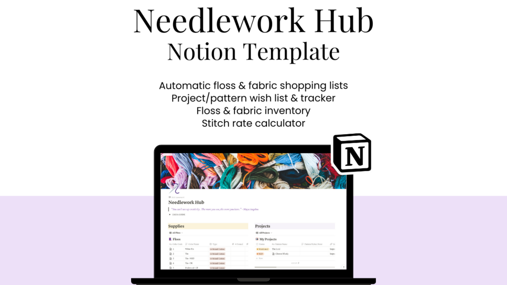 Needlework Hub - Notion Template