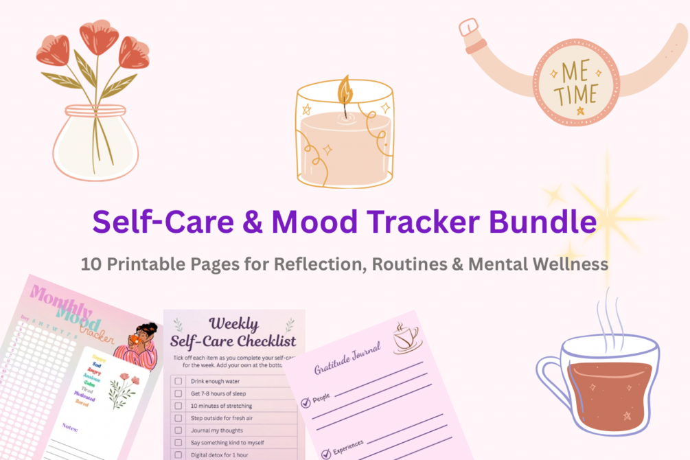 Self-Care & Mood Tracker Bundle