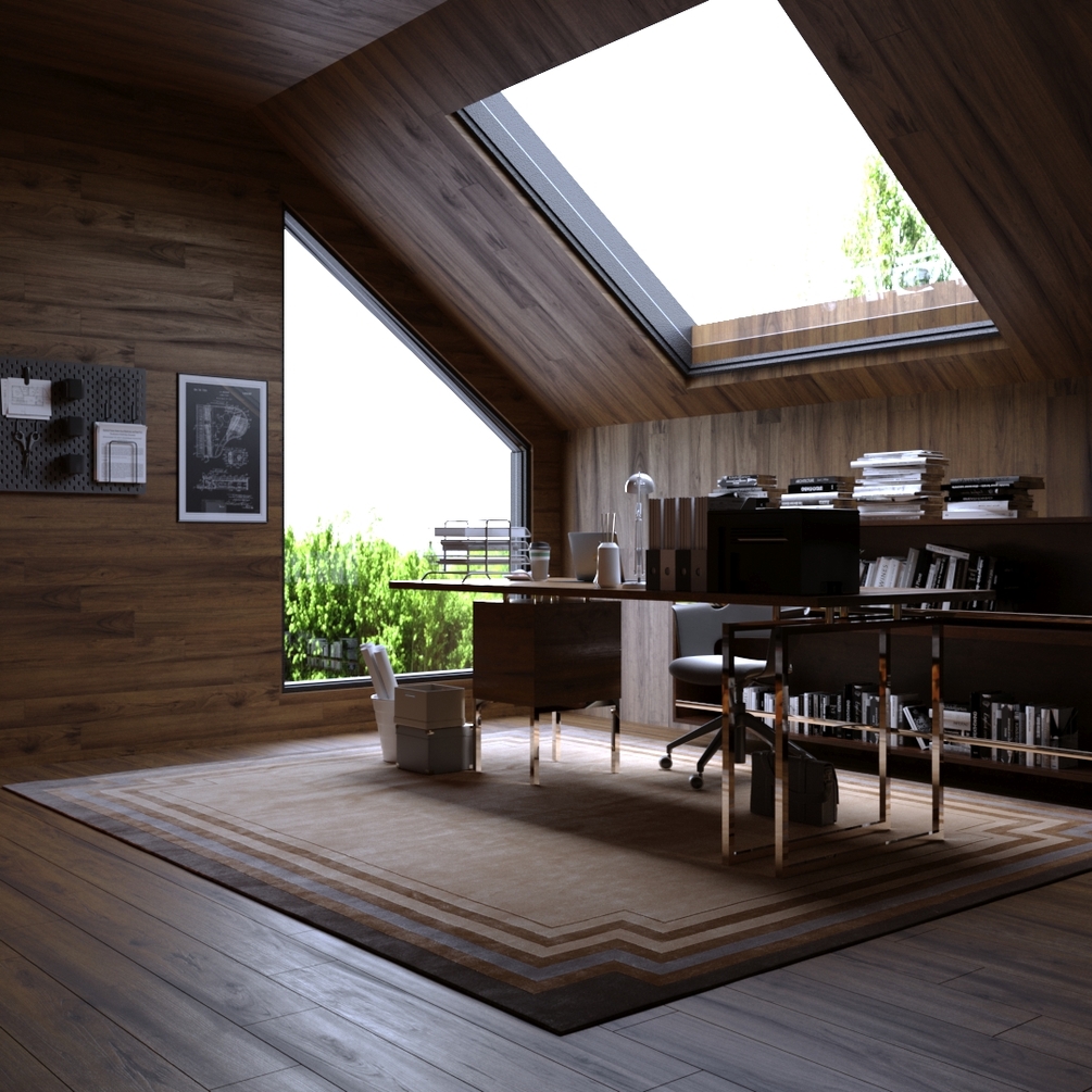 Interior - 3D Loft Scene - 170223