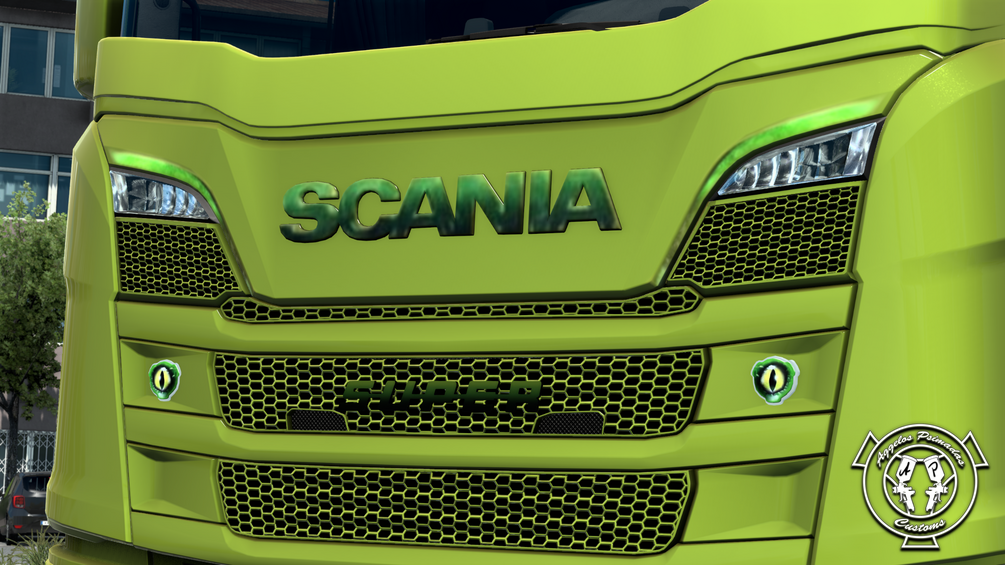 Scania R "Green Python" Martin Pakos Combo Skin (Scania R SCS & Eugene)