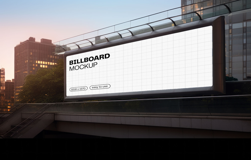 Urban Commercial Billboard Mockup / #180