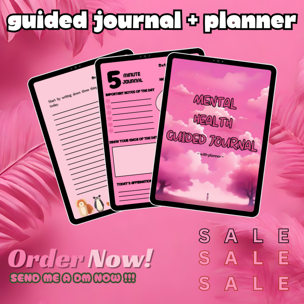 Mental Health Guided Journal Planner