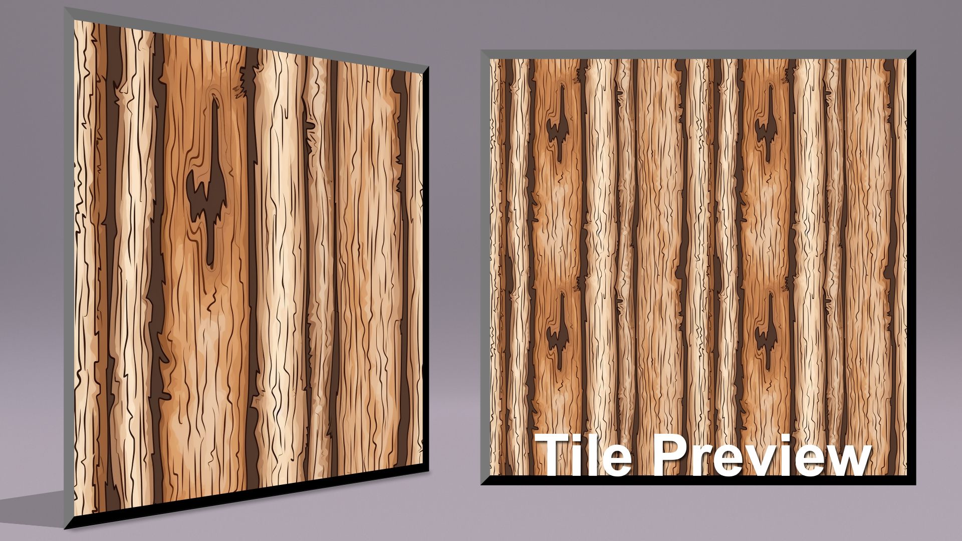 Cartoon Wood Textures Pack 36 - 10x PNG