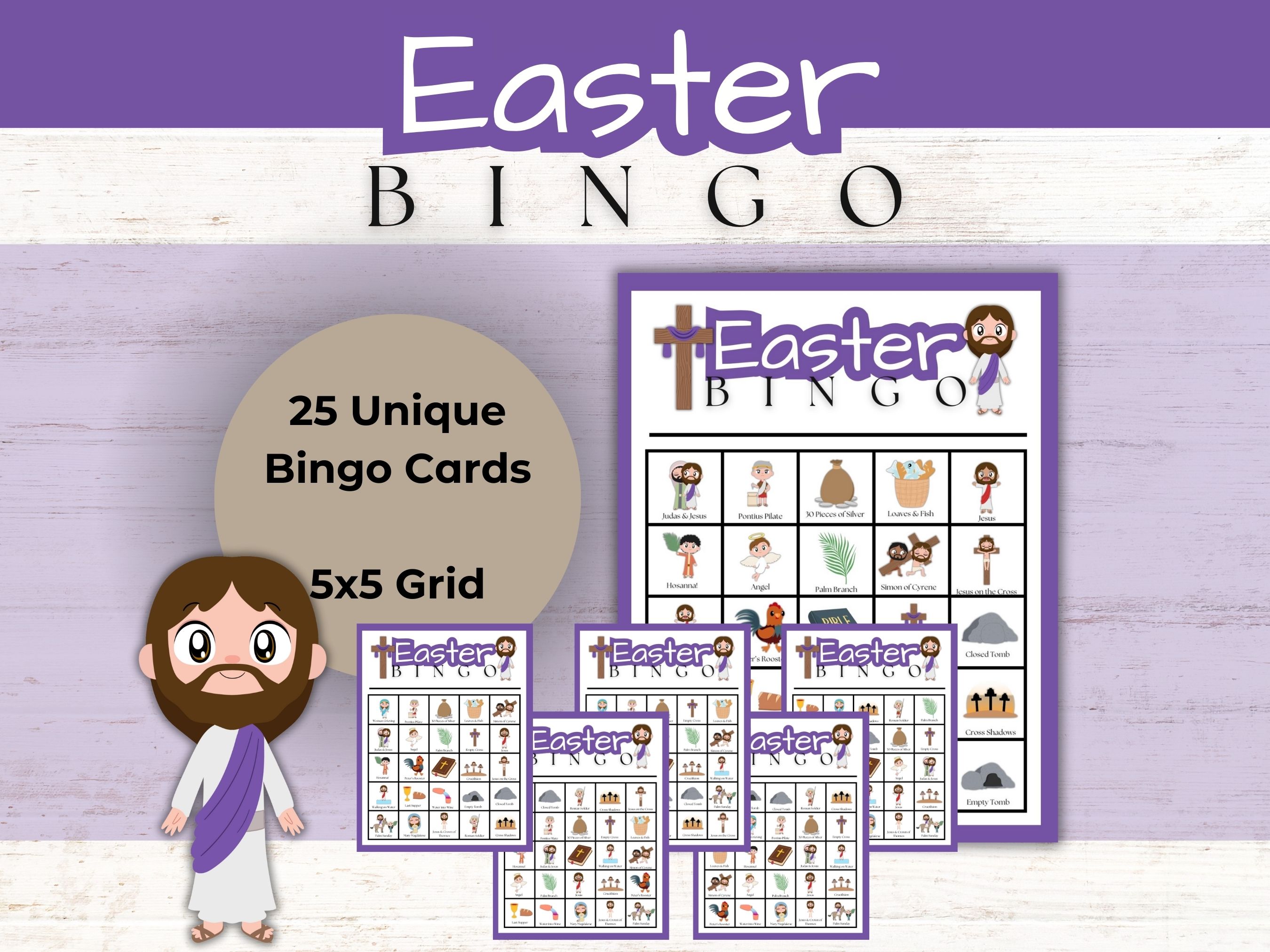 Easter Scripture Based Bingo Cards (digital download) – Design Treats