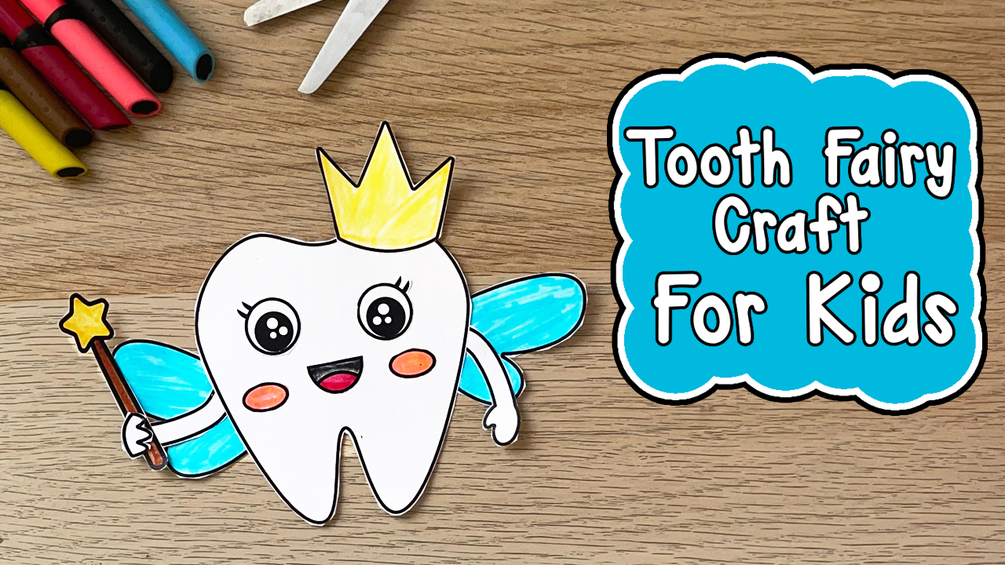 Tooth Fairy Craft : Dental Health Month Activity For Kids