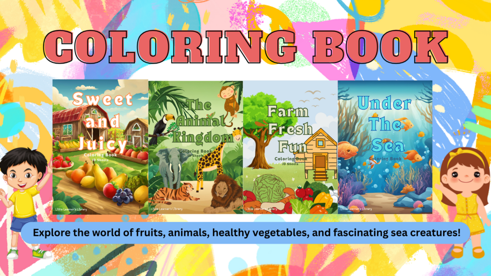 Kiddie Coloring Adventure: Fun & Educational Coloring Books