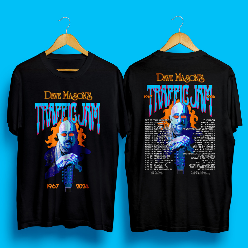 DAVE MASON TRAFFIC JAM TOUR 2024, DAVE MASON TEE SHIRT, DAVE MASON TOUR ...