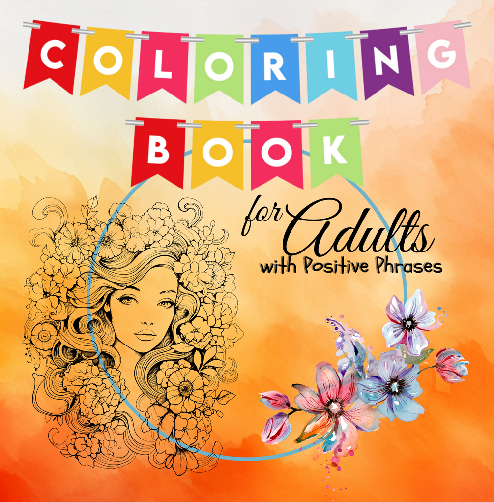 Ebook Print Yourself: Coloring Book for Adults with Positive Phrases