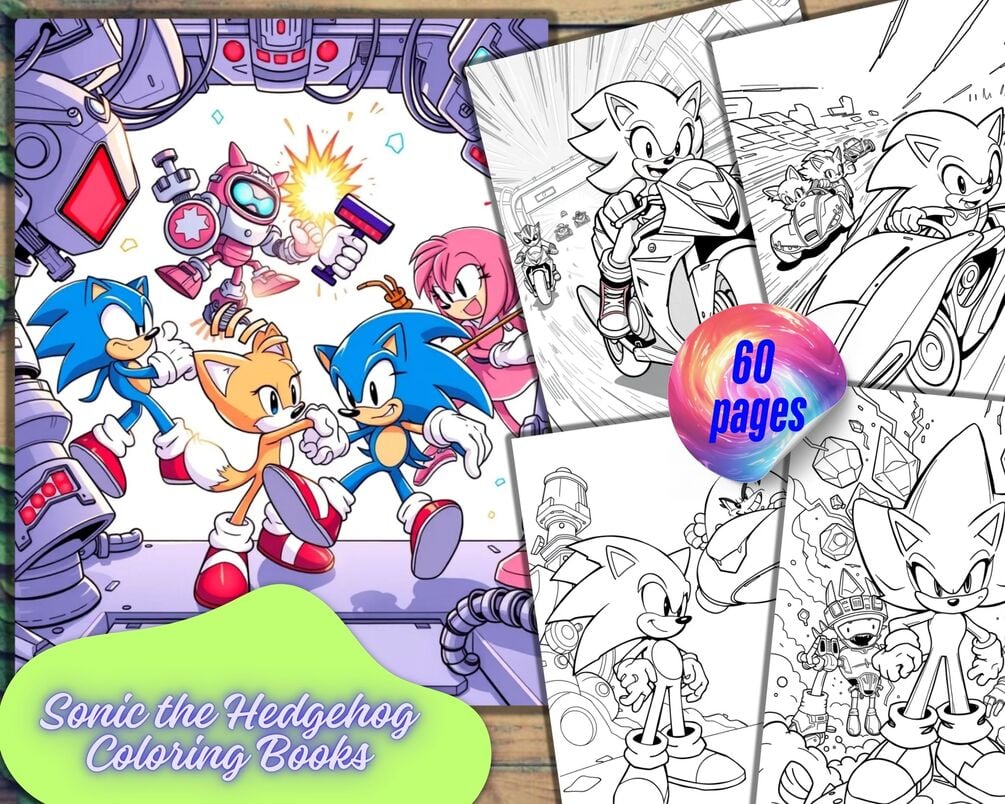 Sonic the Hedgehog Art & Coloring Book - Unleash Your Creativity