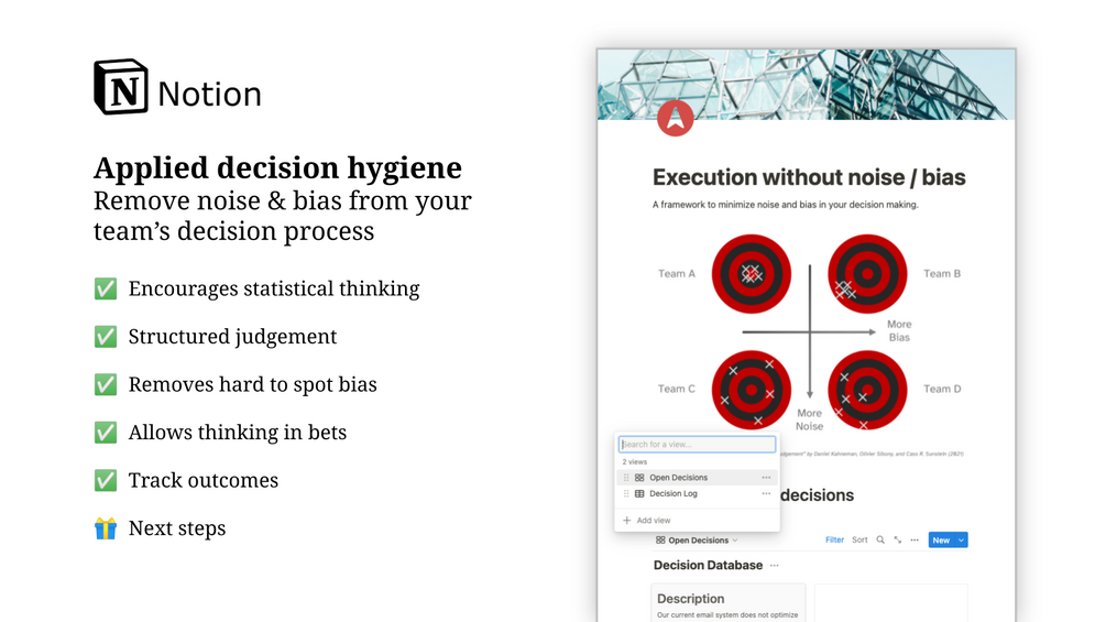 Applied decision hygiene: remove noise & bias from your team's decision ...