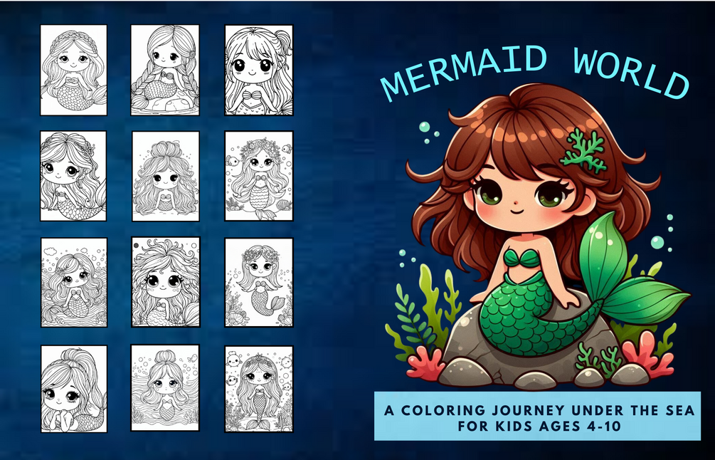 Mermaid World: Coloring Journey Under the Sea