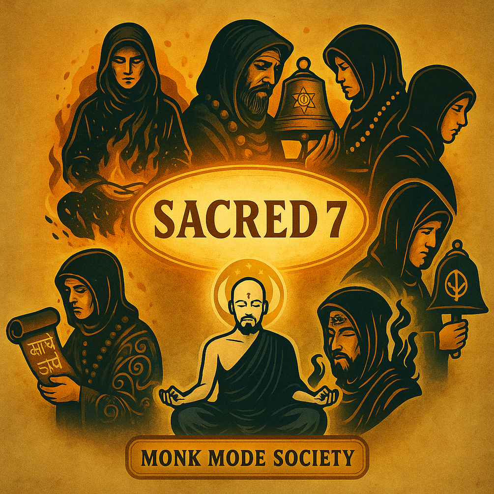 Sacred 7 – Digital Sticker Pack (Monk Mode Society)