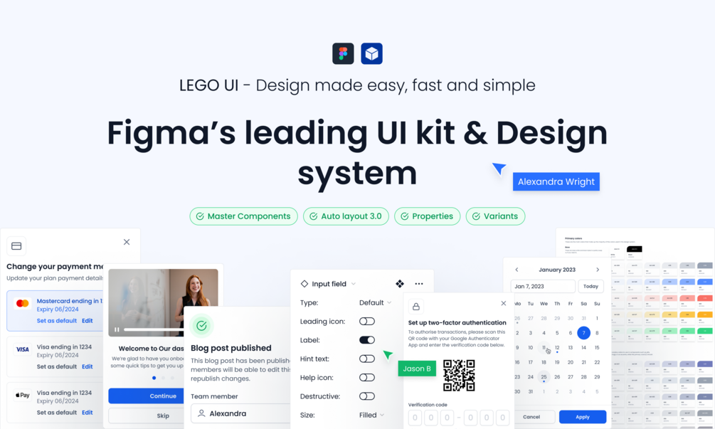 Lego UI - Figma UI kit & Design system