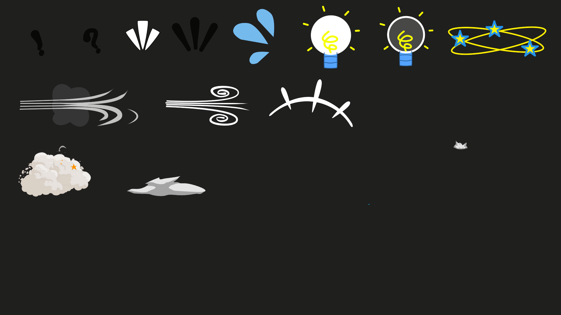 Ultimate Collection of 200 Essential VFX for 2D Animation in Moho