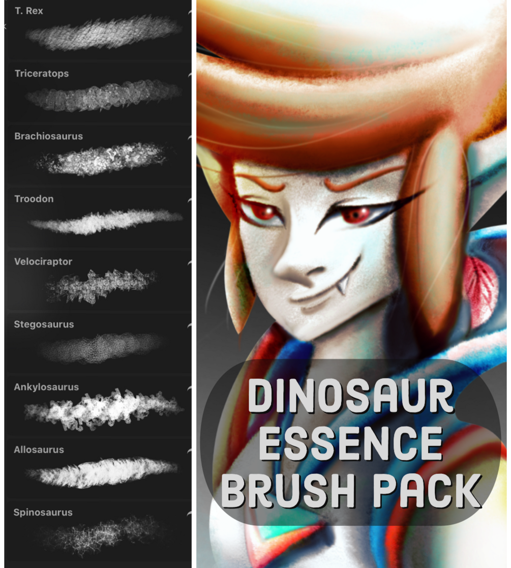 Procreate Brushes: Dinosaur Essence