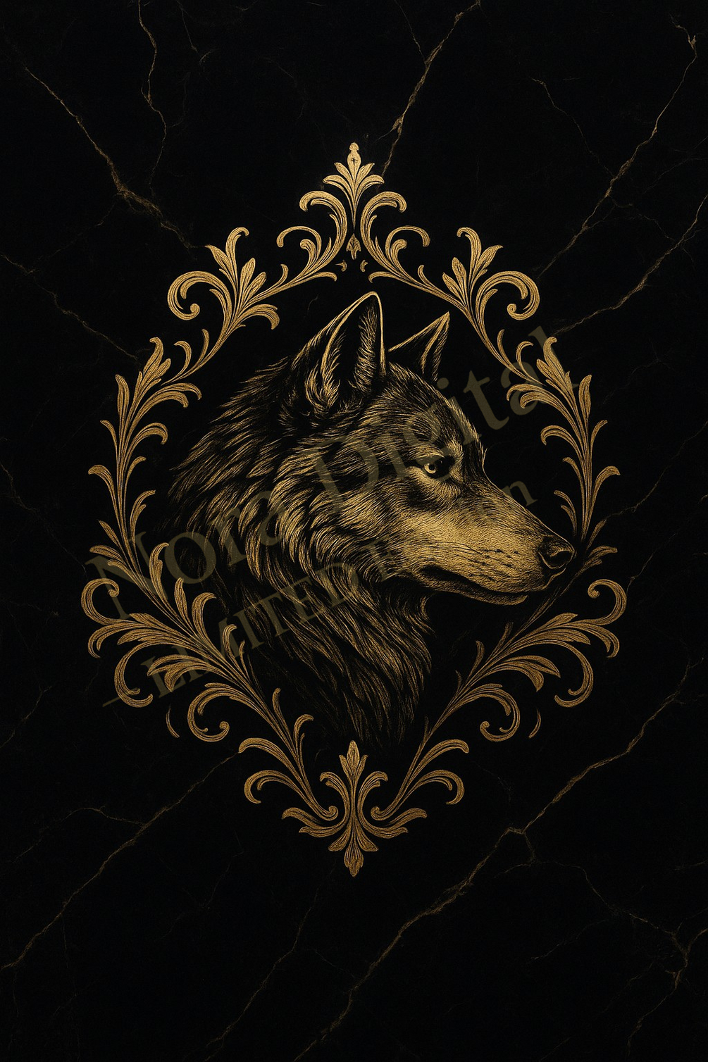 Golden Wolf | NORA DIGITAL – LIMITED EDITION
