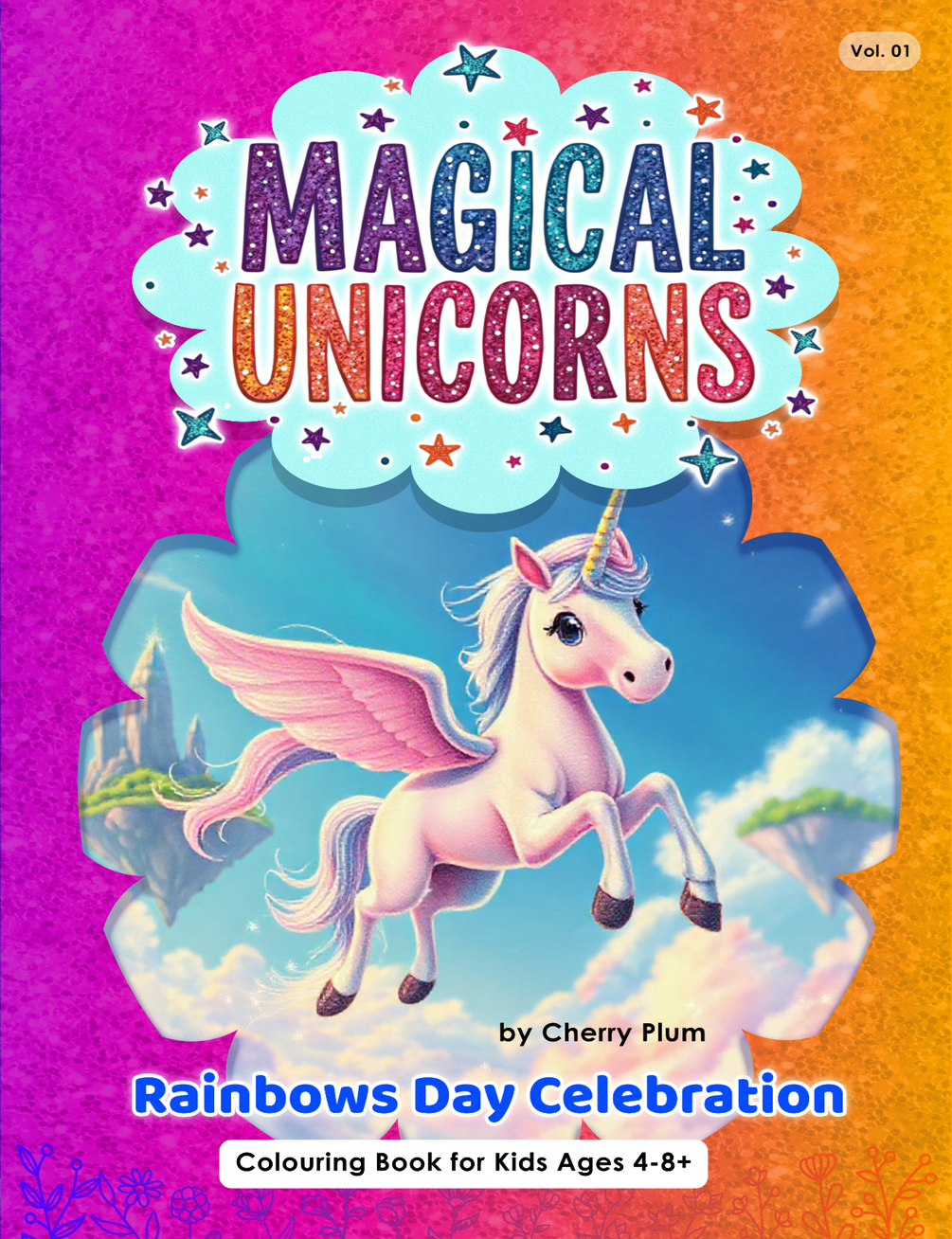 MAGICAL UNICORNS COLOURING BOOK v01