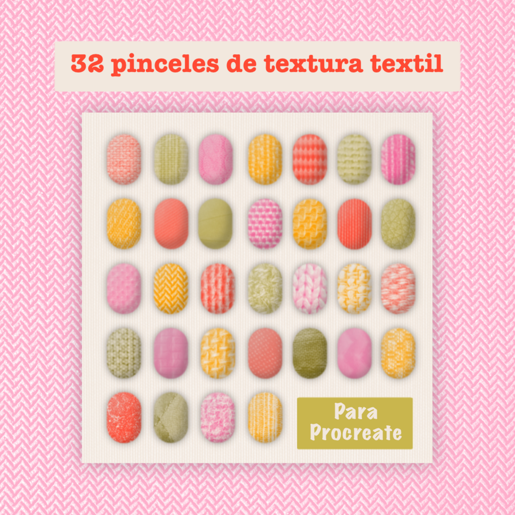 textile texture brushes for procreate