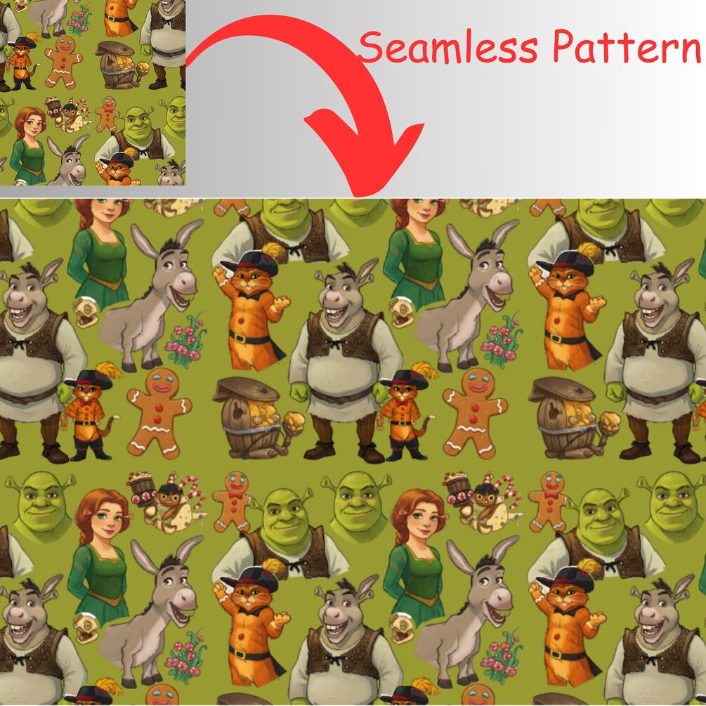 Cartoon Digital Seamless Pattern Texture,Digital Download,Journal Print ...