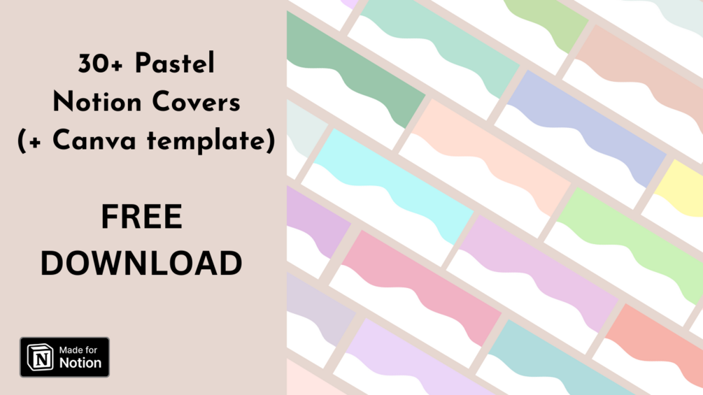 30+ Pastel Colorful Notion Covers