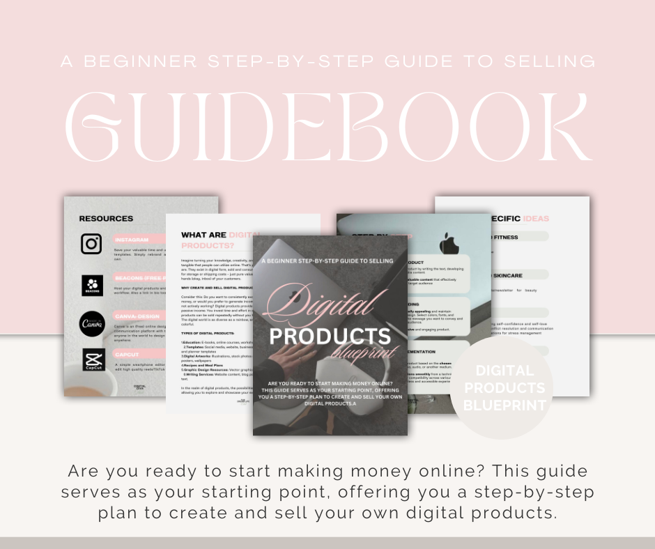 DIGITAL PRODUCT BLUEPRINT: A Step-by-Step Guide to Start Selling ...