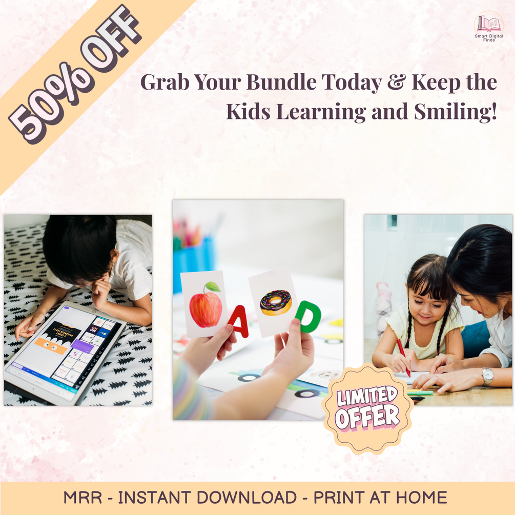 Kids Activity Pages Bundle | Ages 3 - 6 years old