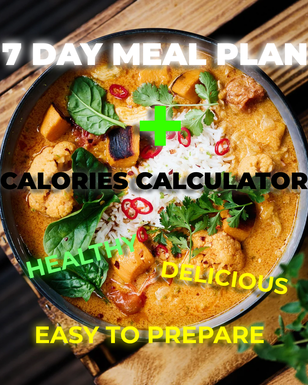 7 Day Meal Plan + Calorie Calculator - Save Your Time and Eat Healthy