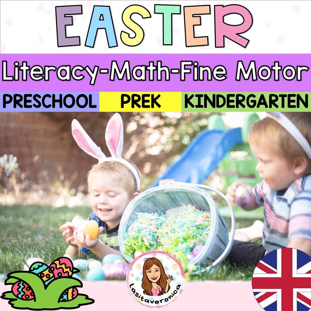 Paquete Pascua. Lecto. Mates. Motricidad Fina. Abril. ENGLISH. Easter ...