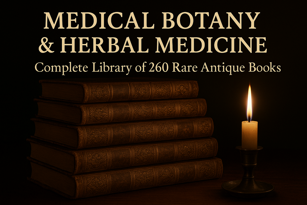 Medical Botany & Herbal Medicine: Complete Library of 260 Rare Antique ...