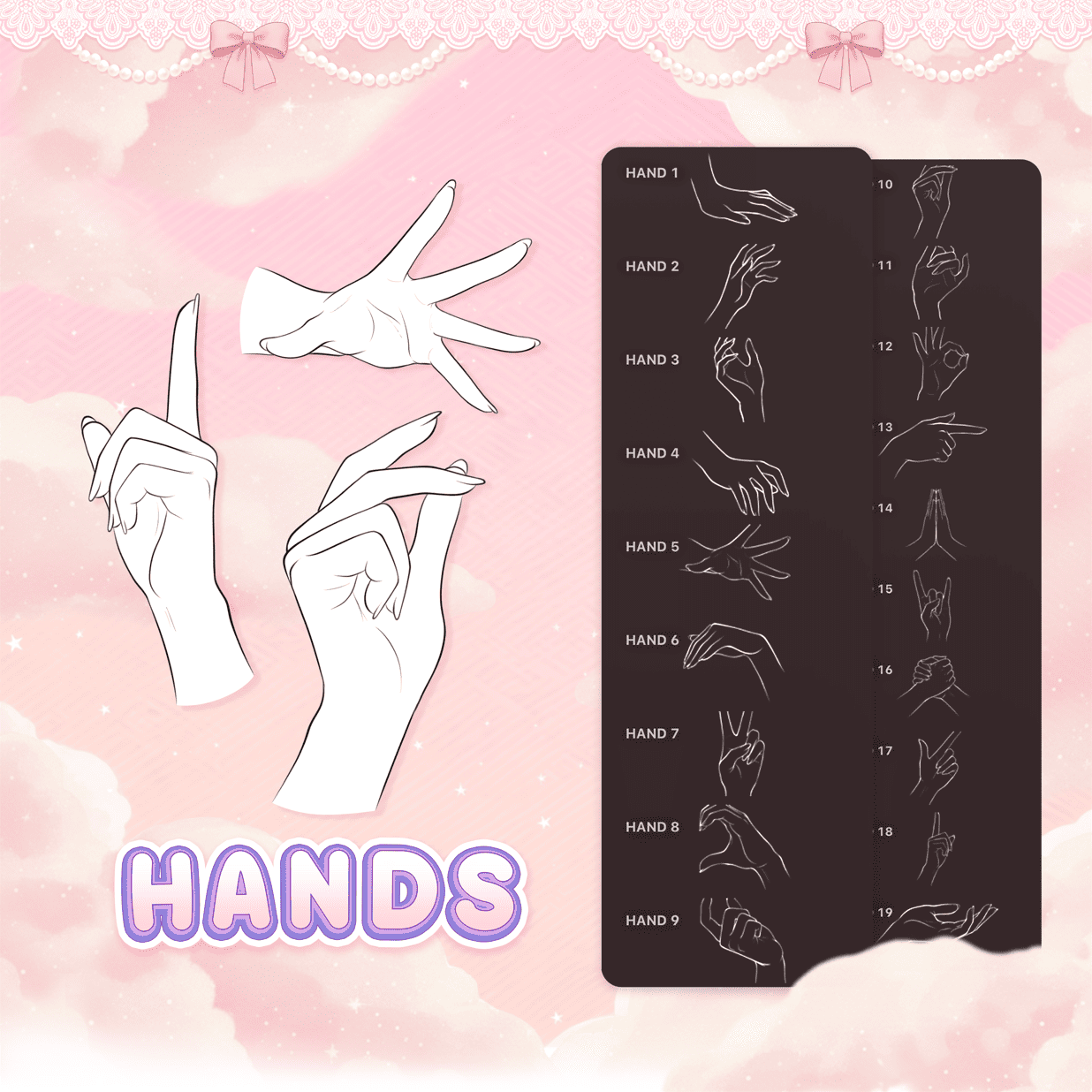 250 Custom Pose Maker Stamps – Character Builder Body Parts for ...
