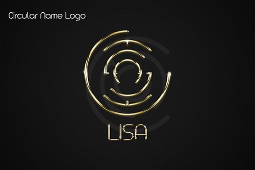 LISA - Circular Name Logo