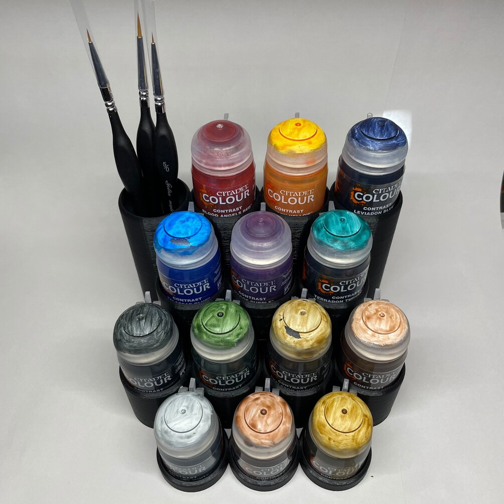 Digital STL* Paint Rack Organizer for Citadel Paints