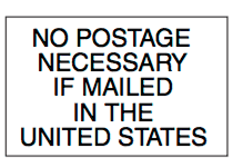 Pre-Paid Postage