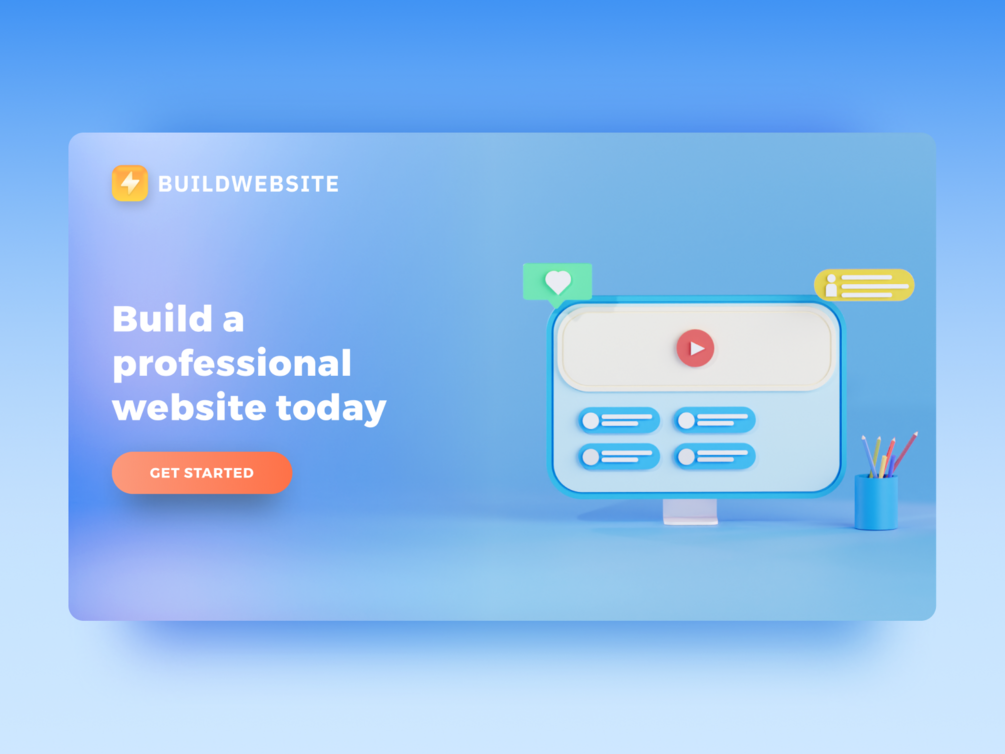 Build Website Landing Page - Figma - Blender