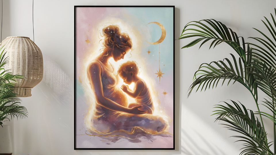 Printable Motherhood Abstract Wall Art