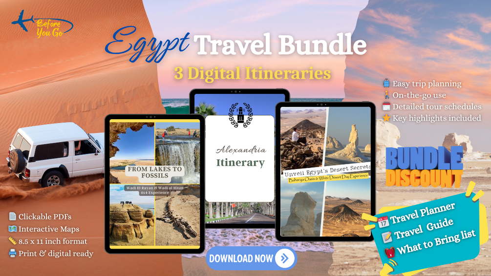 Egypt Travel Bundle: Itineraries + Planner & Packing