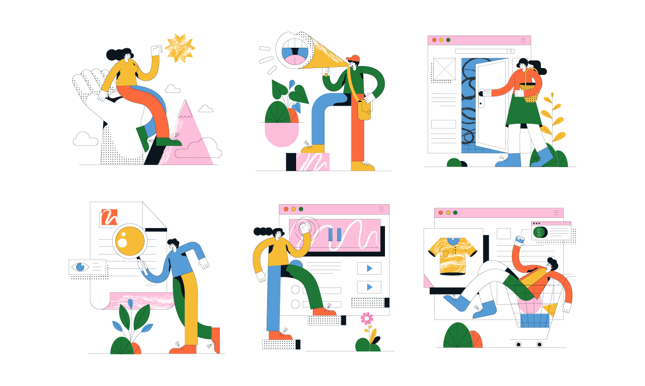 Playful illustrations - 70 Vector Elements