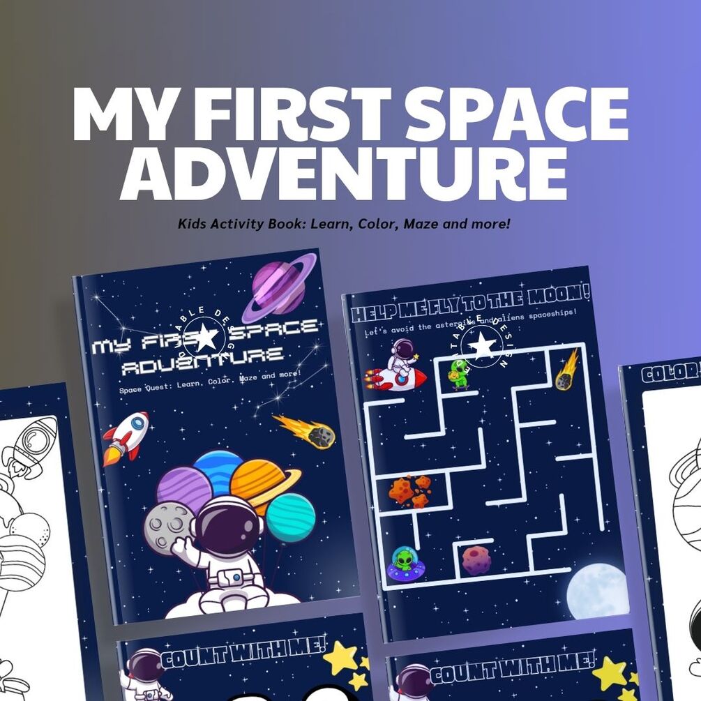 My First Space Adventure: Kids activity book