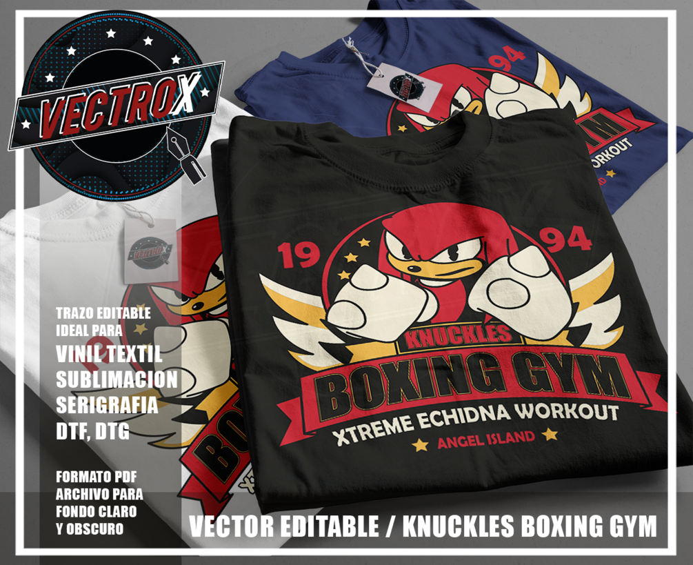 Vector Editable - Knuckles Boxing Gym