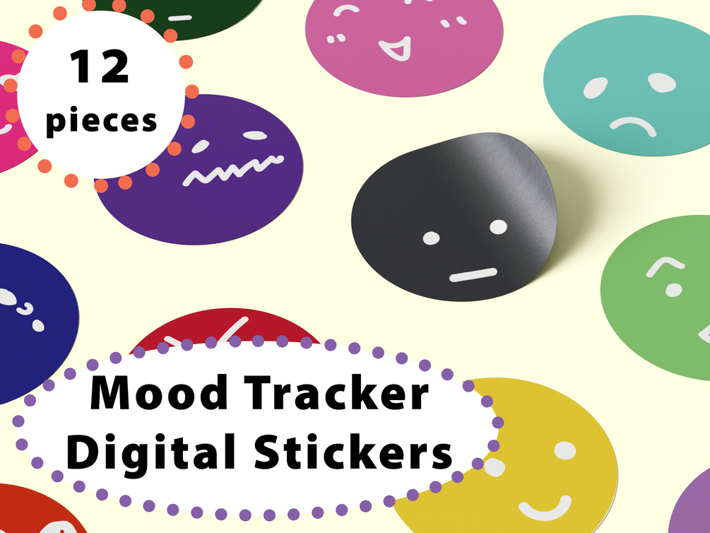Mood Tracker DIGITAL STICKER PACK