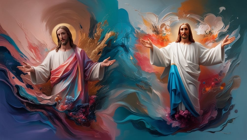 Divine Expressions: Abstract Jesus 🎨