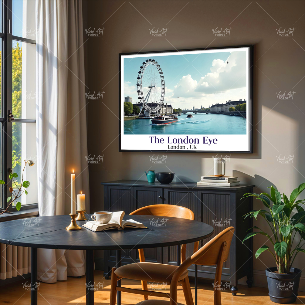 The London Eye – Iconic Landmark Digital Art