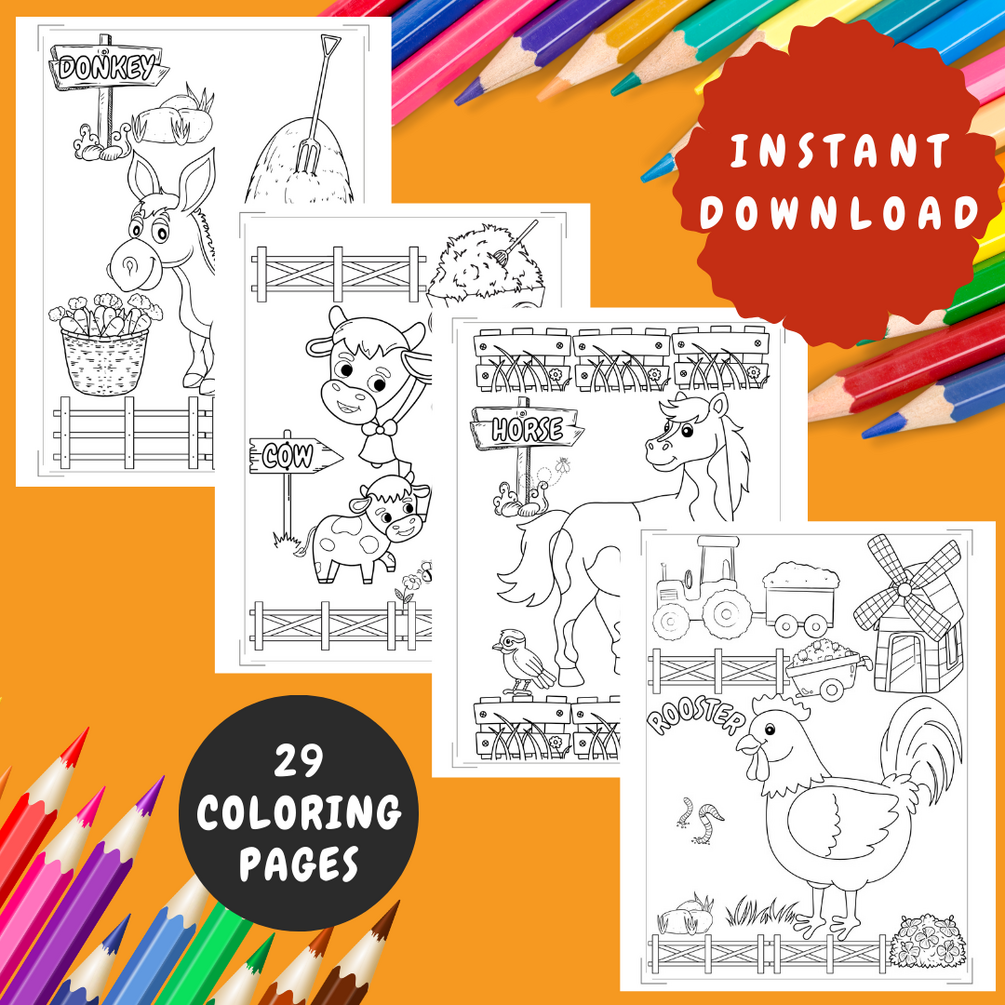 My farm friends Coloring Book