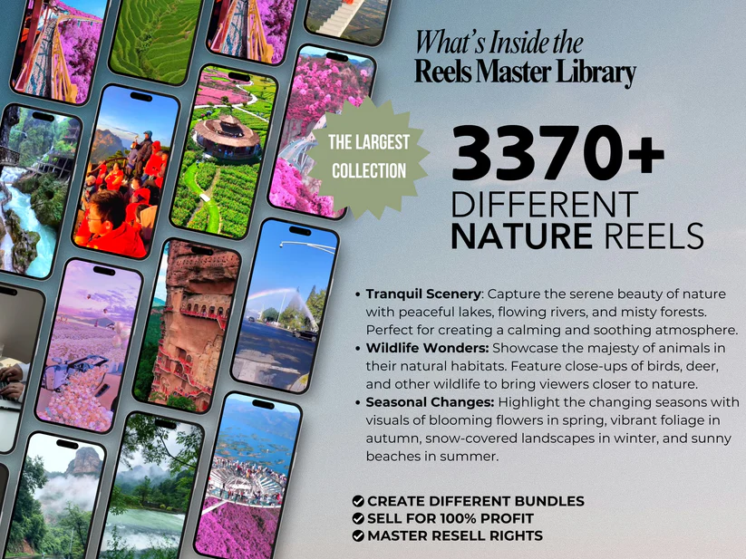 100,000+ Reel Master Library