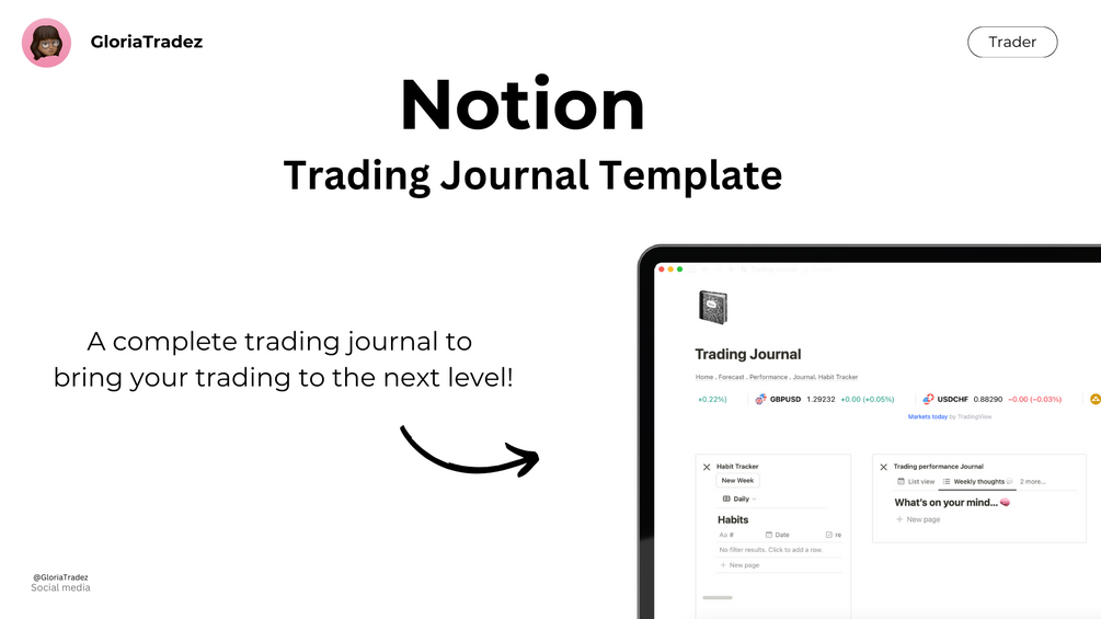 Notion template - Trading Journal