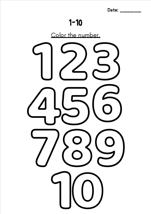 My First Numbers - Find, Trace & Count From 1 to 10