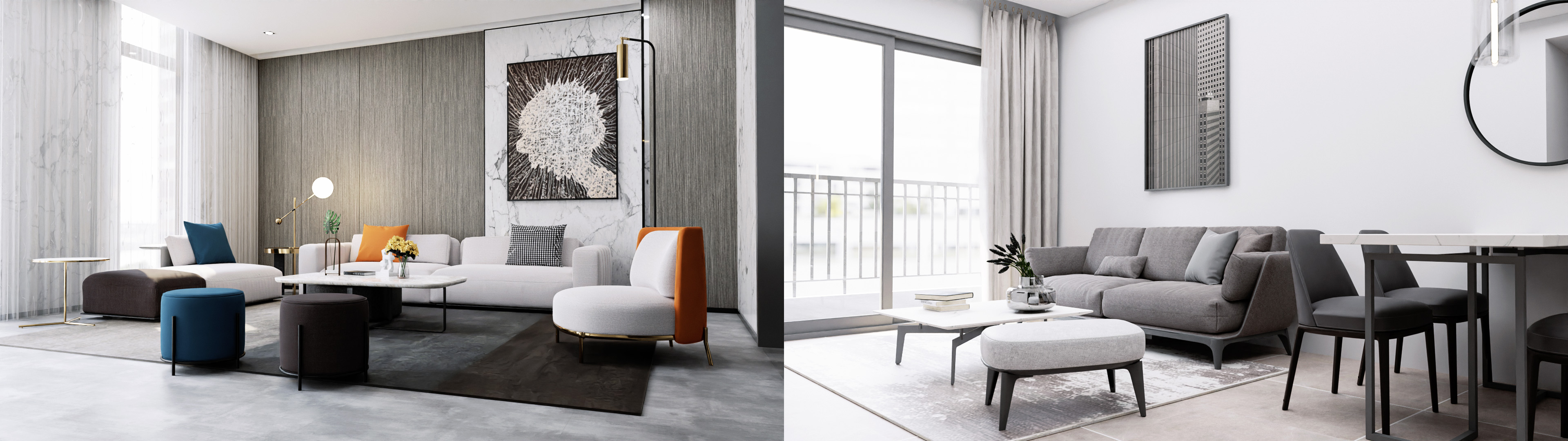 Interior Scenes VOL 02 | Blender | Arch viz | 3D furniture